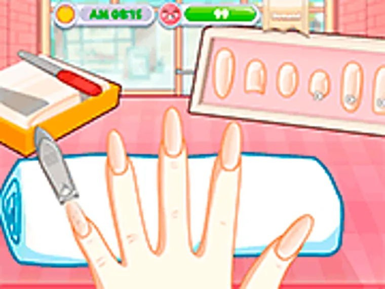Girls: Fun Nail Salon - Play Now on Y8.com