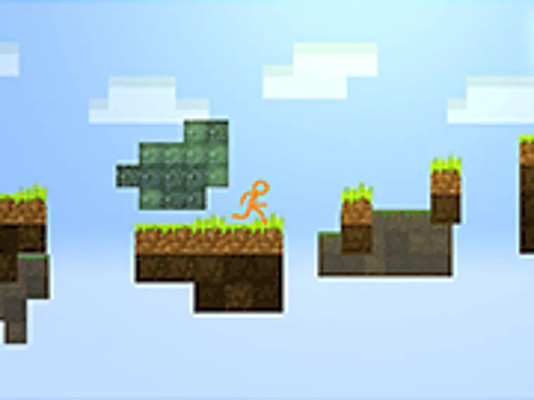 Play Stickman Parkour Skyblock - Free Platformer Game Online | Free ...
