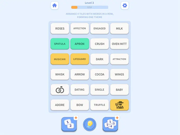 Association Connect Word - Играйте сейчас на Y8.com