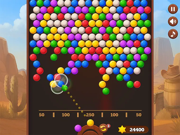 Bubble Shooter Wild West - العب الآن على Y8.com