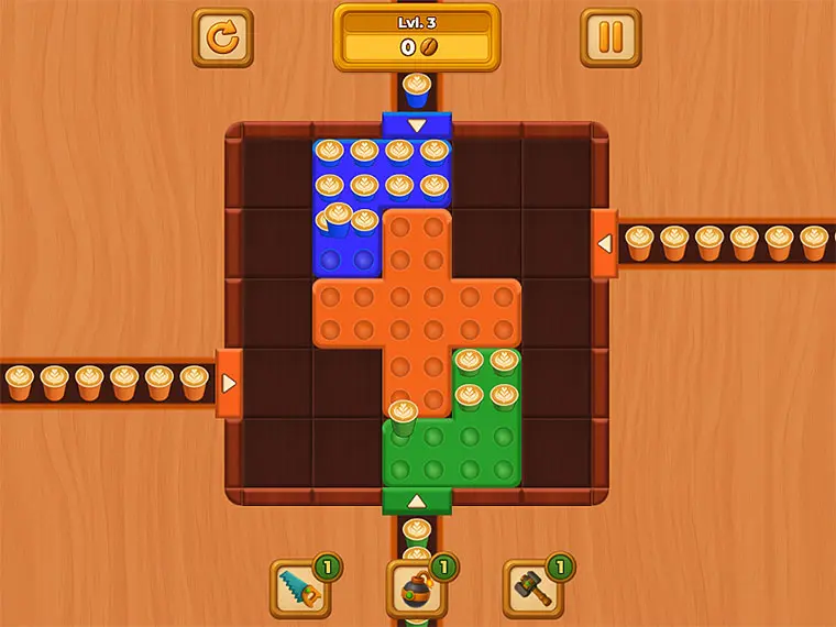 Coffee Color Blocks - Juega Ahora en Y8.com