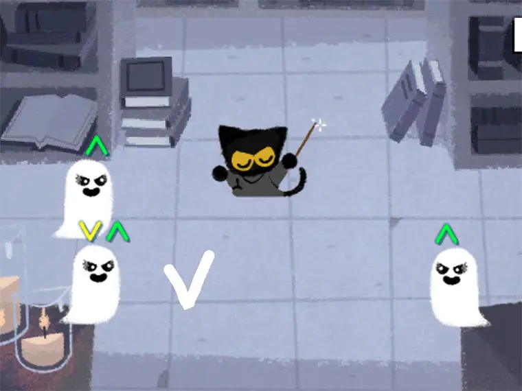 Doodle Halloween Momo Cat Academy - Play Now on Y8.com