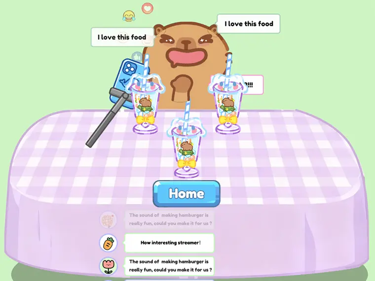 Capybara Mukbang ASMR - Spil nu på Y8.com