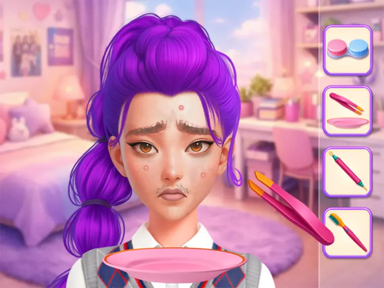 K-Pop Glow Up From Nerd to Popular - Play Now on Y8.com