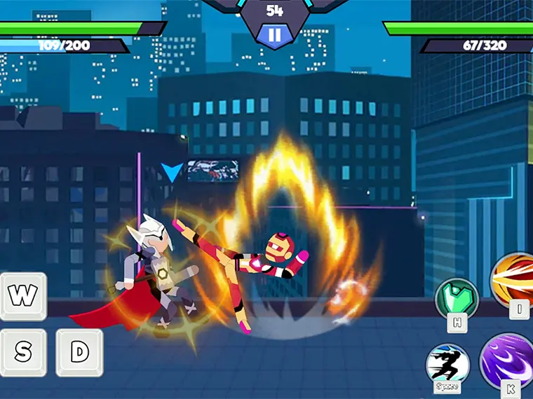 Stick Hero Battle - Mainkan Sekarang di Y8.com