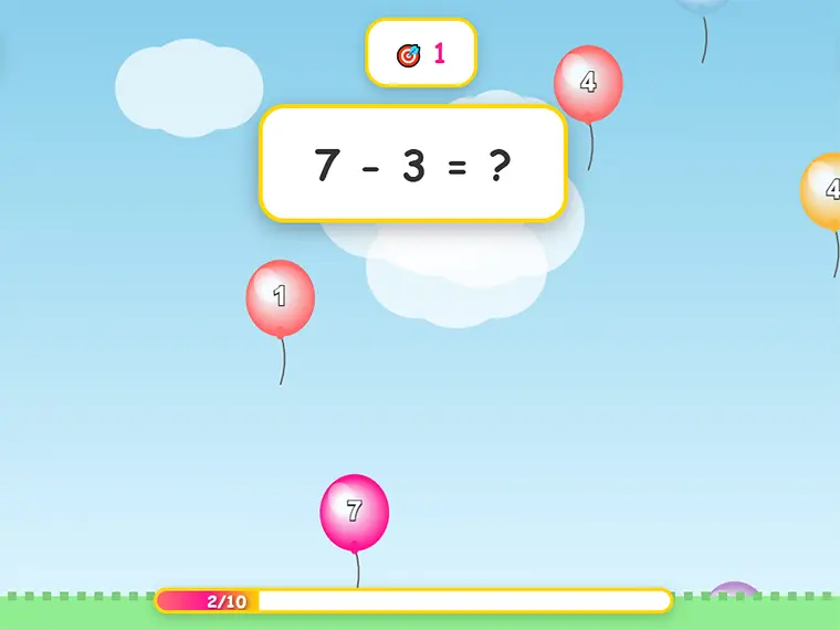 Balloon Pop Math - Commencez à jouer sur Y8.com