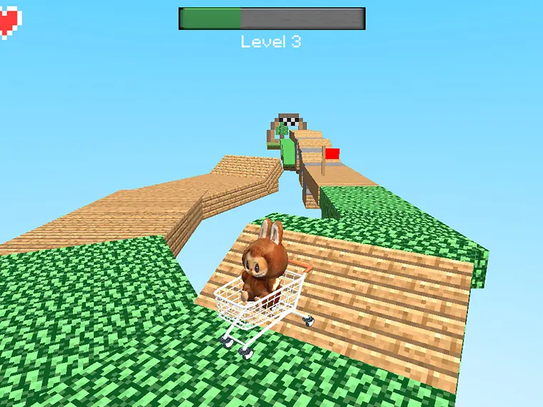 Labubu Rides a Cart - Παίξε τώρα στο Y8.com