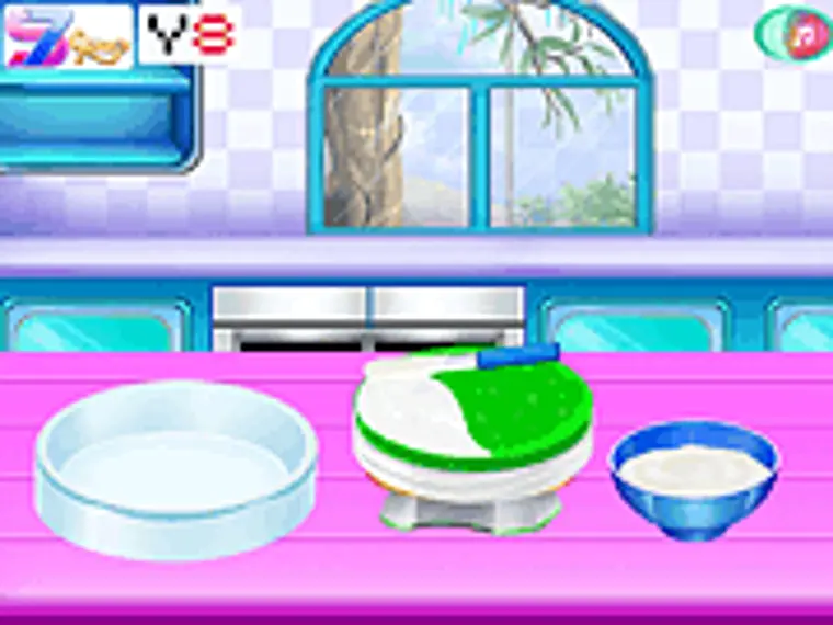 Vincy Cooking Rainbow Birthday Cake - Play Now on Y8.com